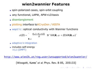 Localized Electrons with Wien2k | PPTX