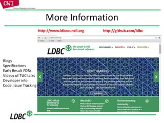 LDBC 8th TUC Meeting: Introduction and status update | PPT