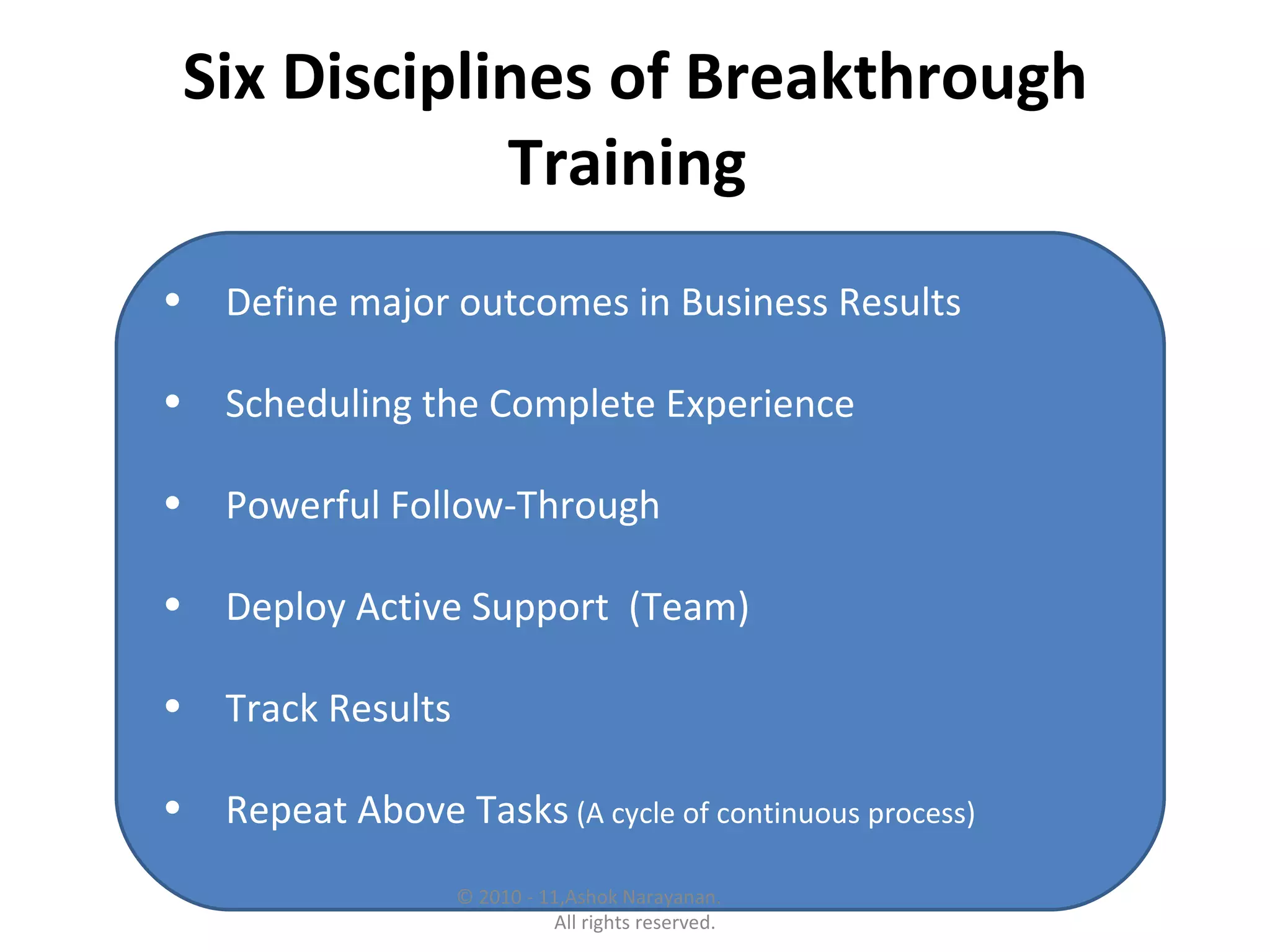 TRAINING ARCHITECTURE | PPT