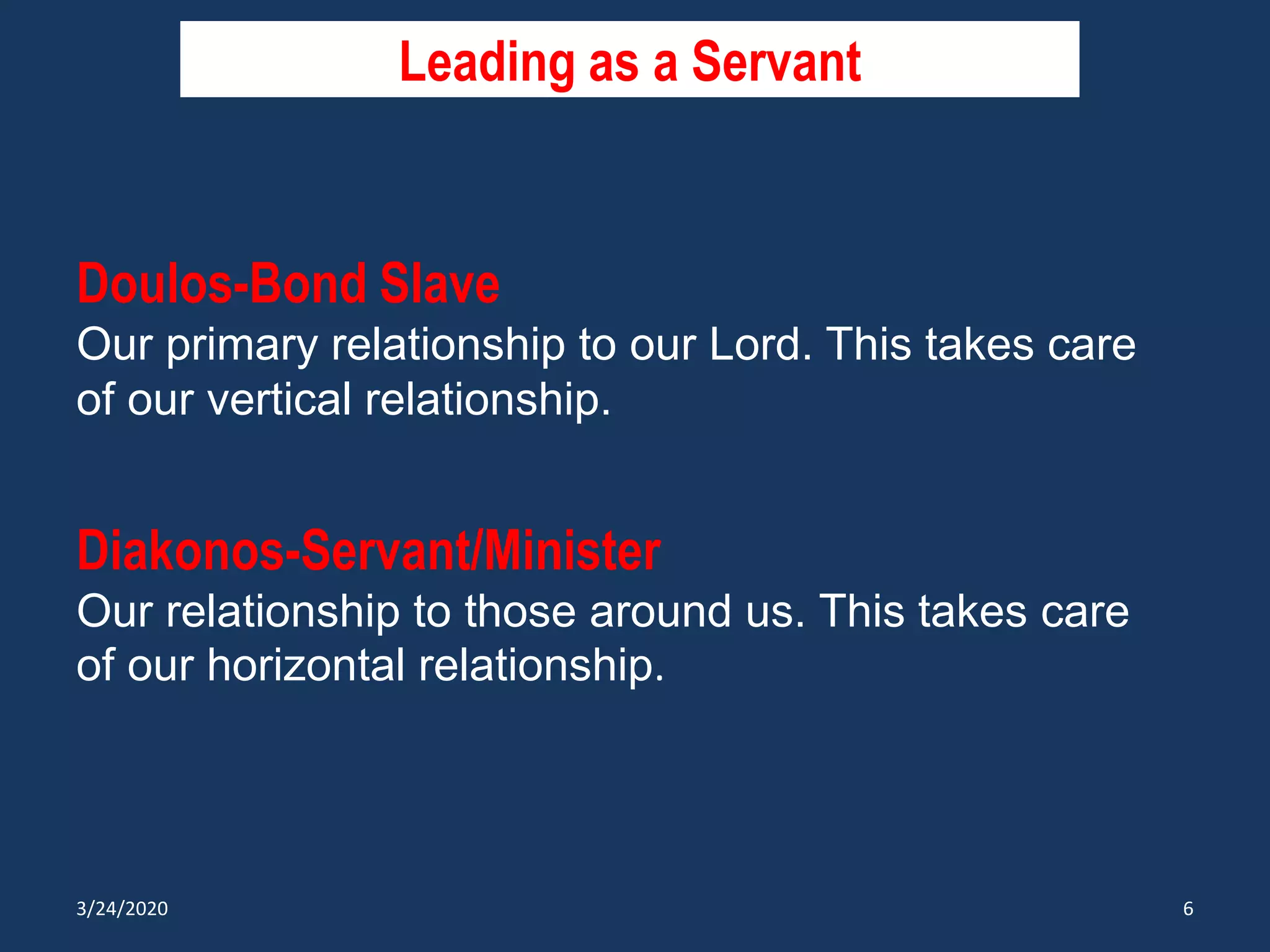 Servant Leadership: Session 1, Activity 3 | PDF