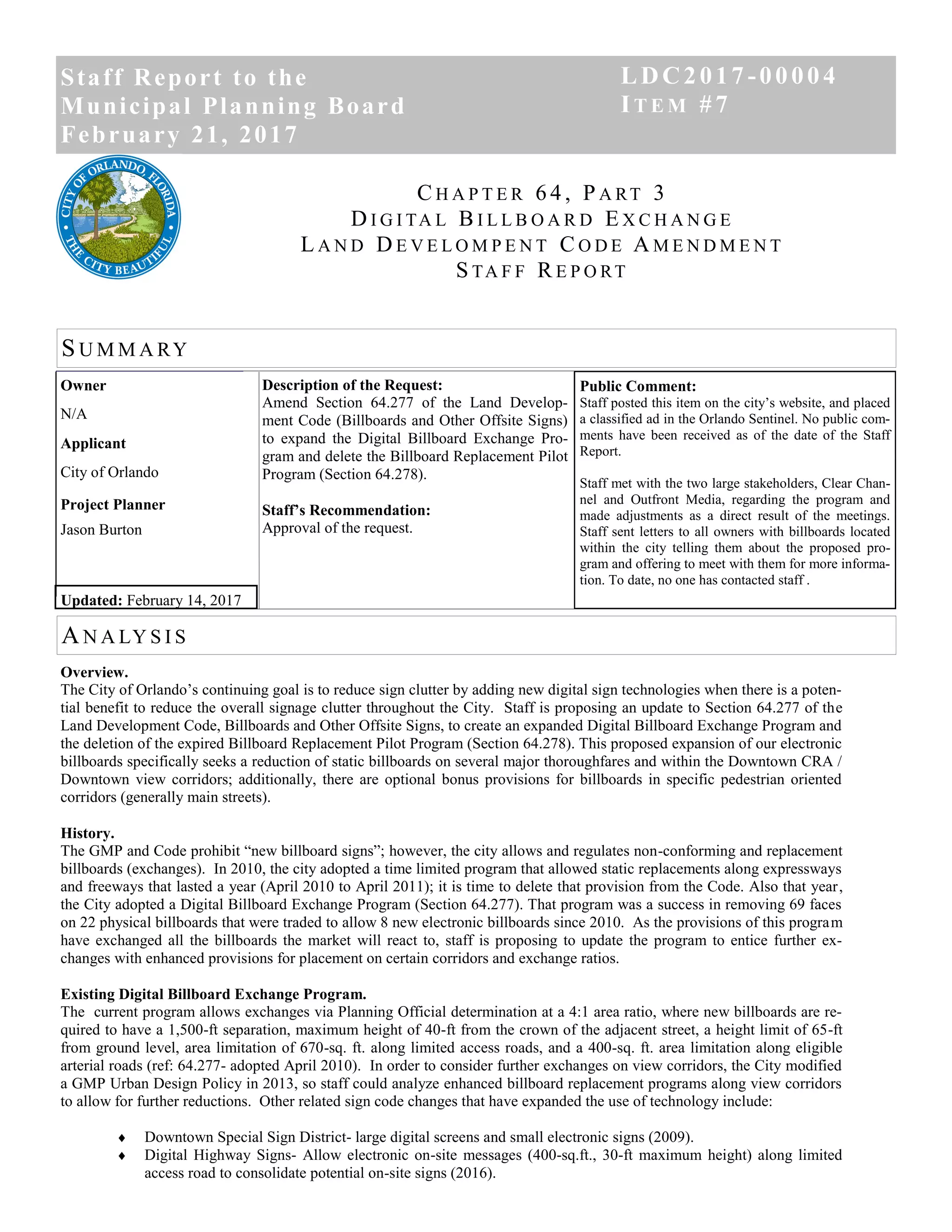 Digital Billboard Program | PDF