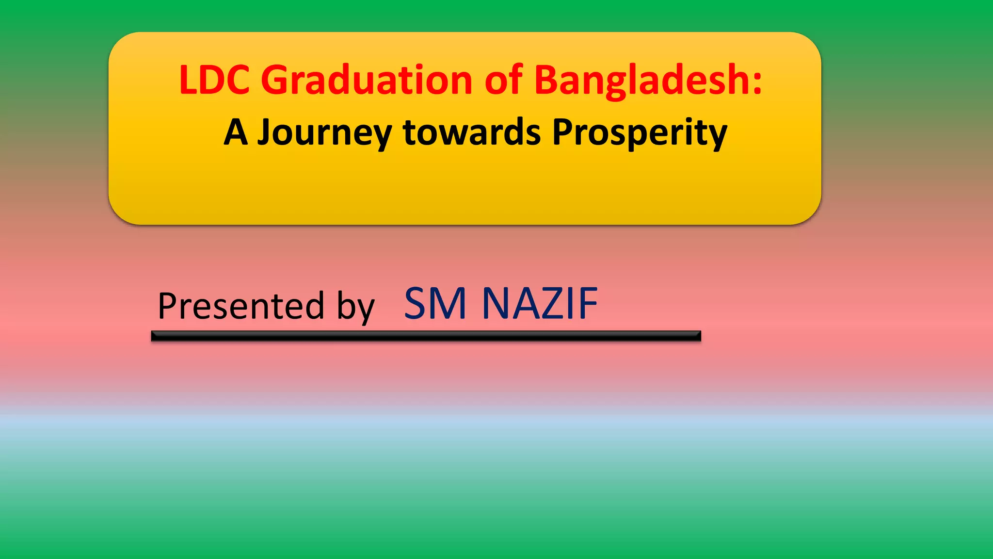 Ldc graduation bangladesh | PPT