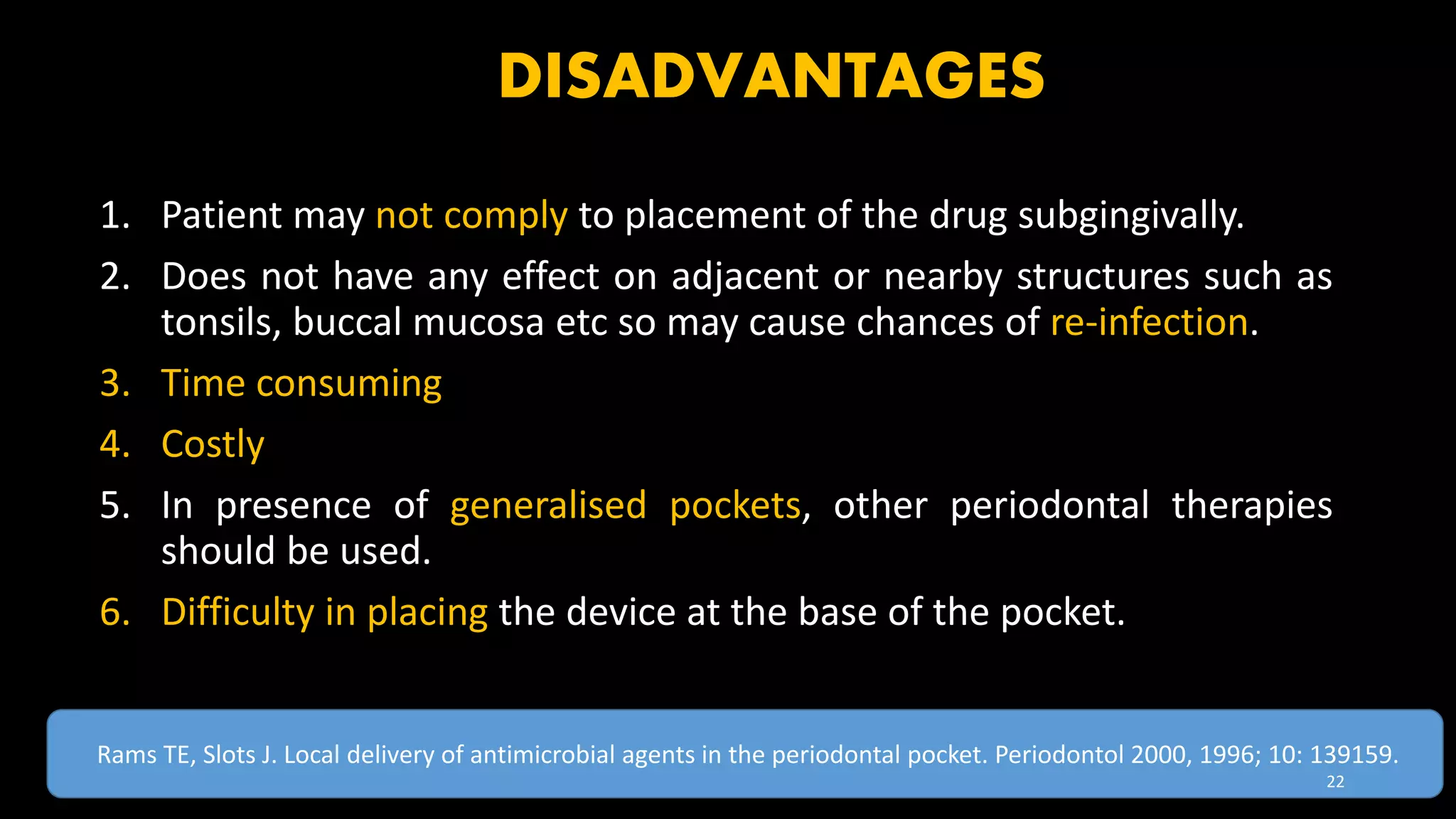 local drug delivery in periodontics | PPTX