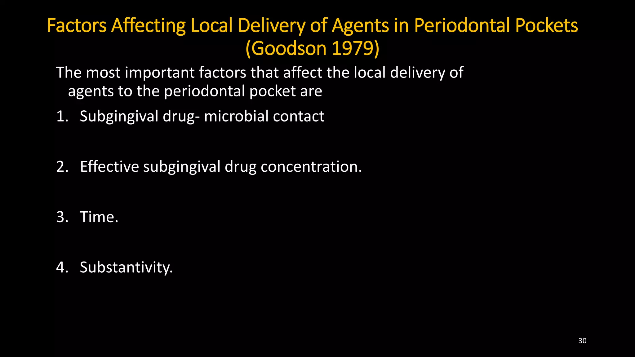 local drug delivery in periodontics | PPTX