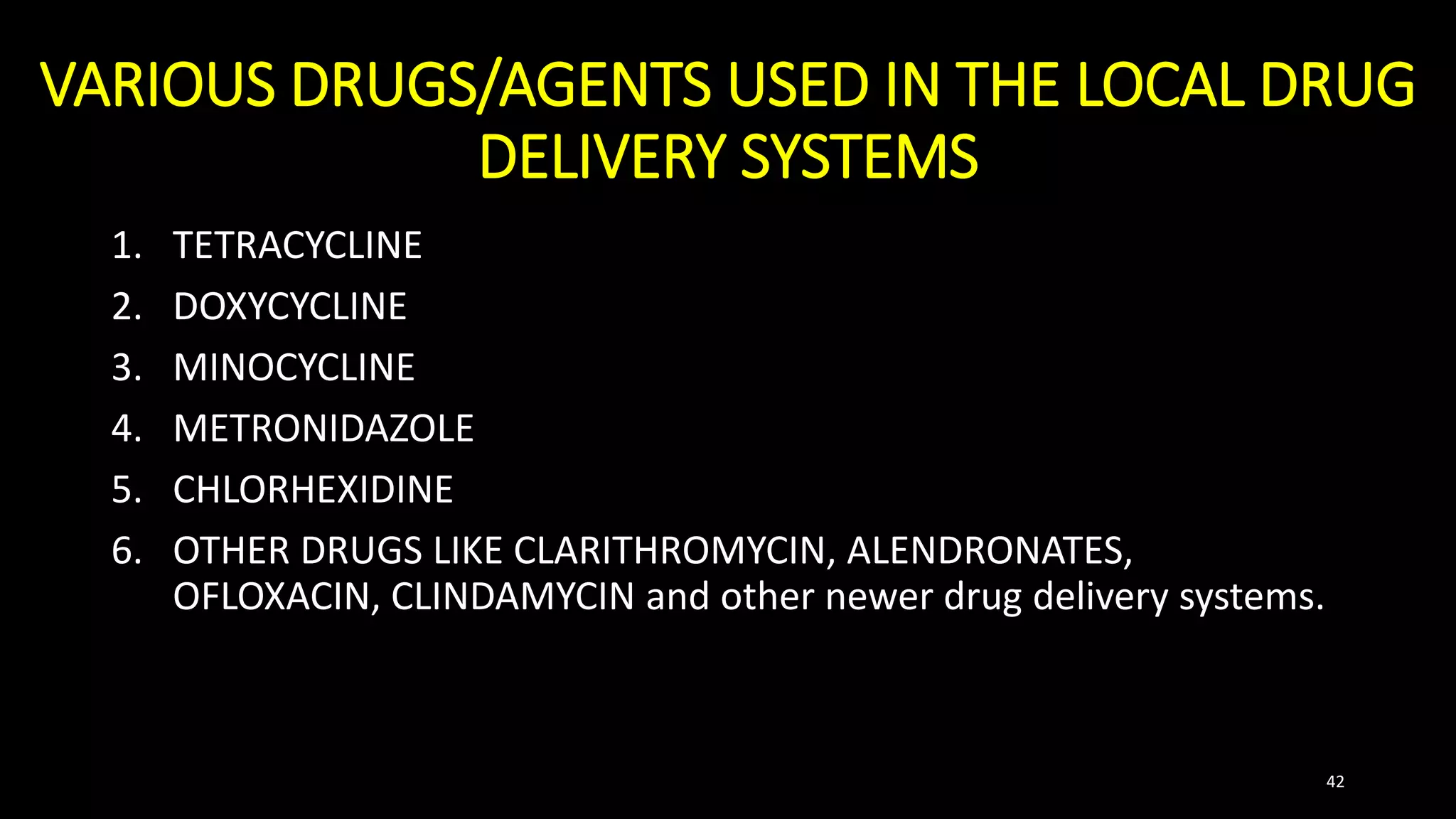 local drug delivery in periodontics | PPTX