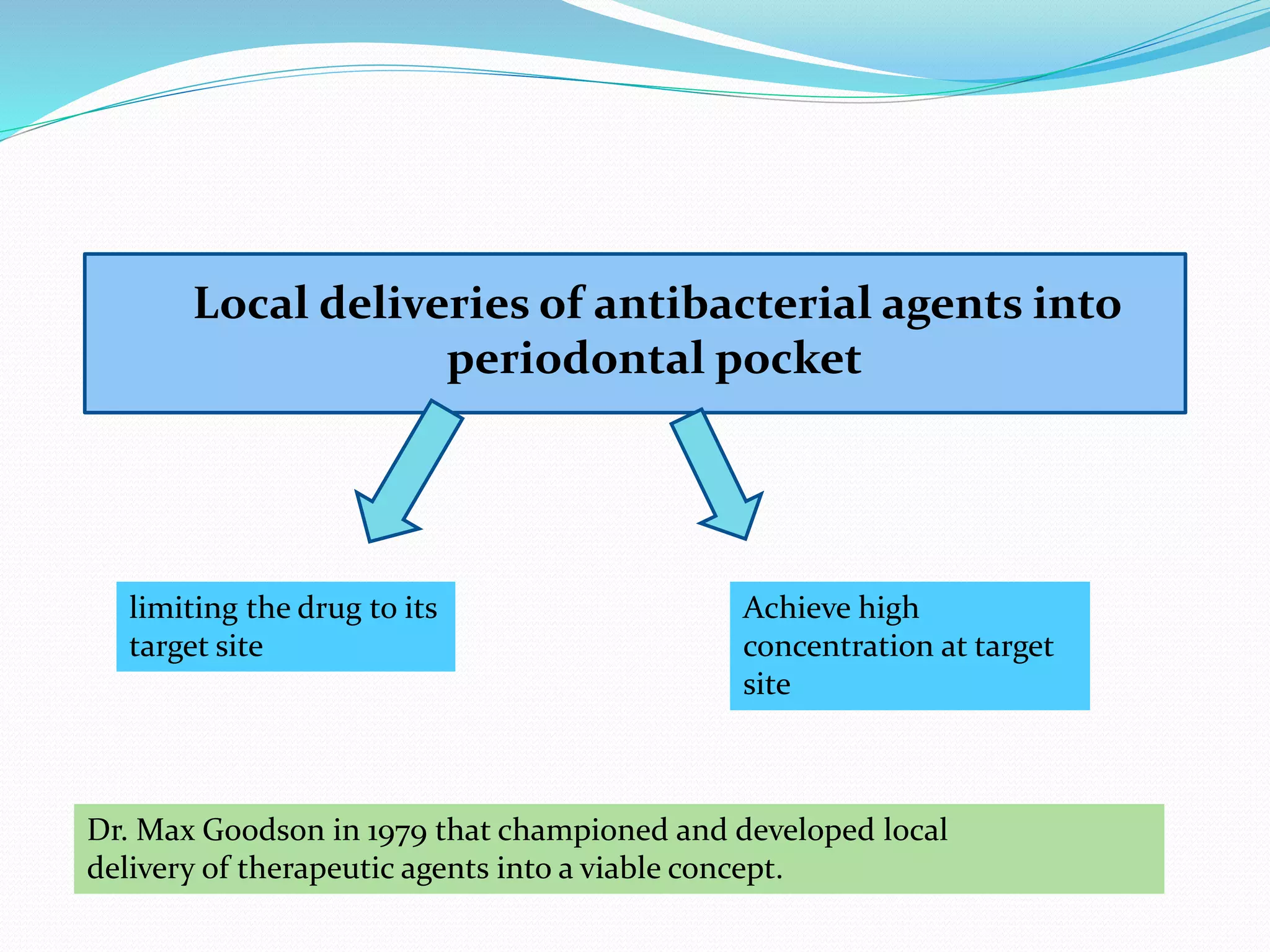 local drug delivery in periodontics | PPTX