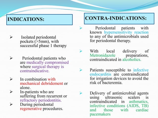 local drug delivery in periodontics | PPTX | Oral care | Personal Care