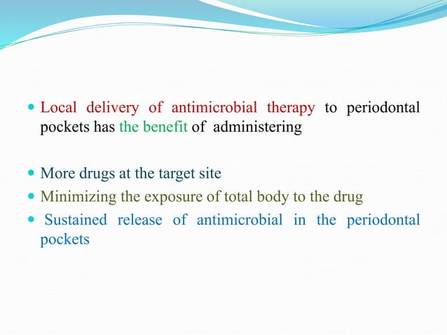 local drug delivery in periodontics | PPTX | Oral care | Personal Care