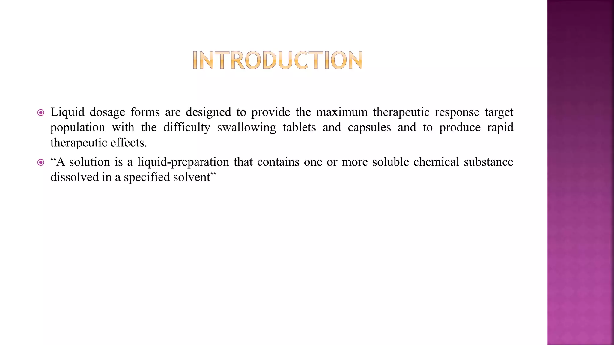 Liquid dosage form | PPTX