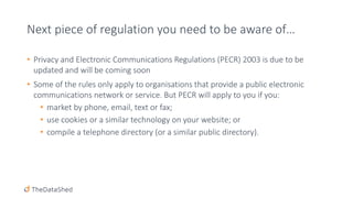 GDPR Practicalities - The Data Shed | PPT