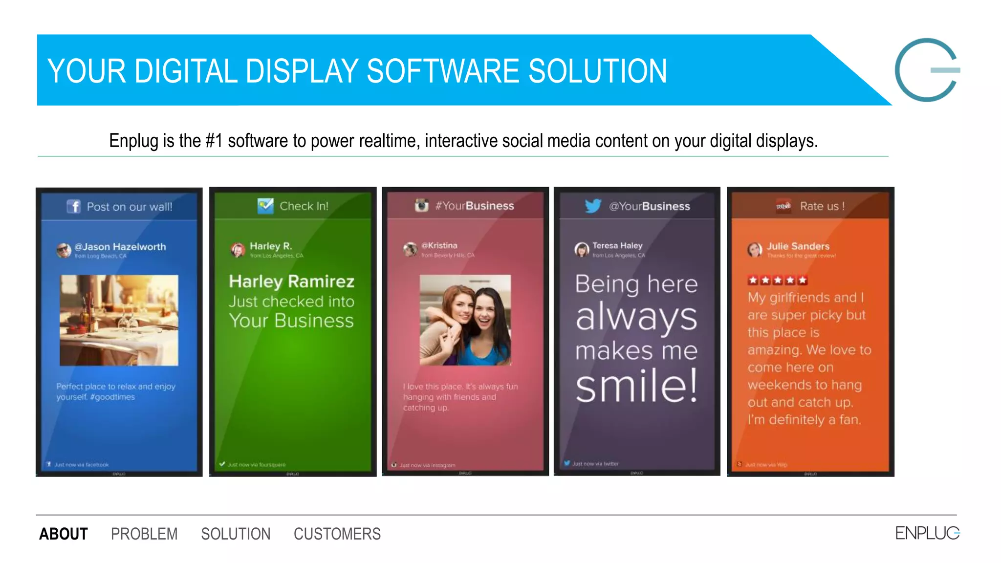 Enplug - interactive digital signage | PPT