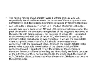 Ldh sgot index | PPTX