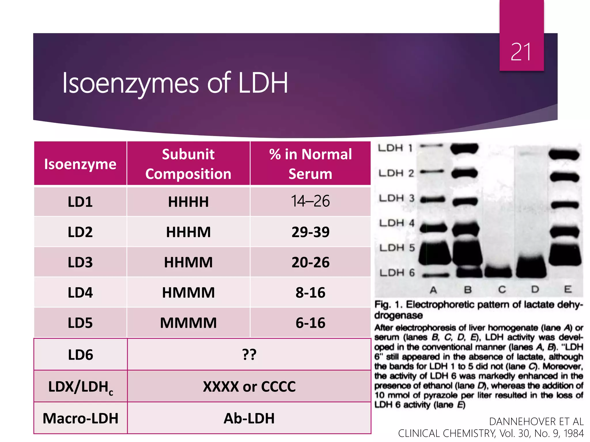 Electrophoresis of LDH Isoenzymes and Activity Staining | PPTX
