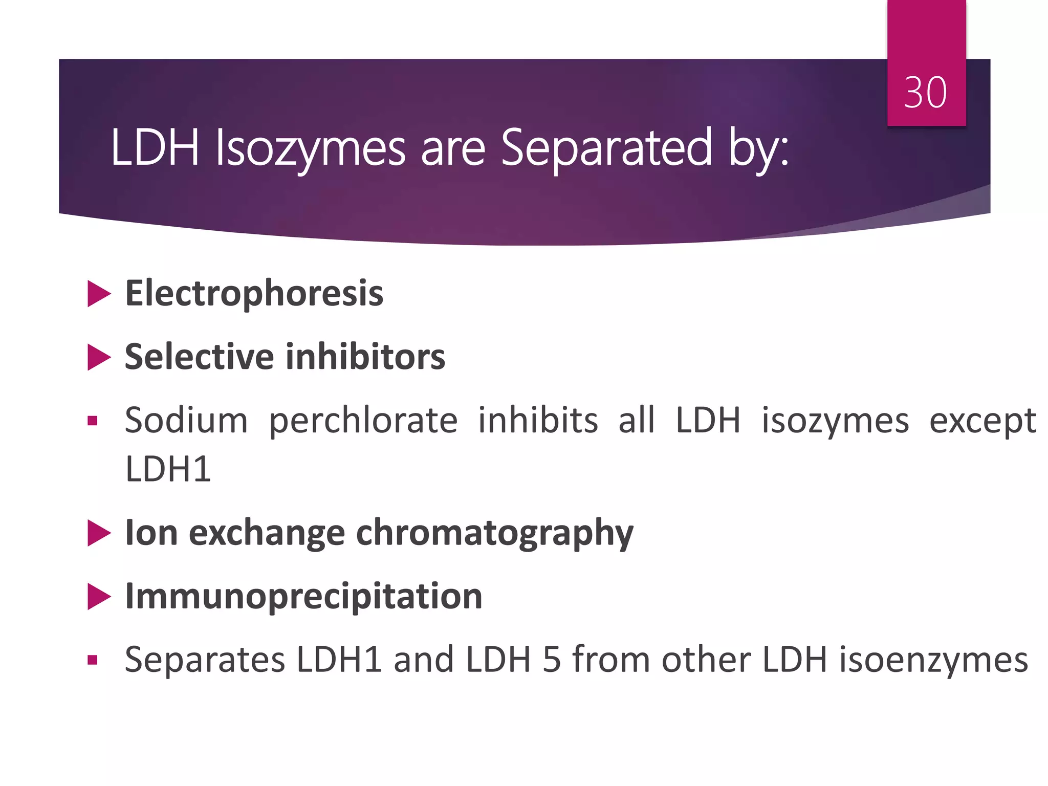 Electrophoresis of LDH Isoenzymes and Activity Staining | PPTX