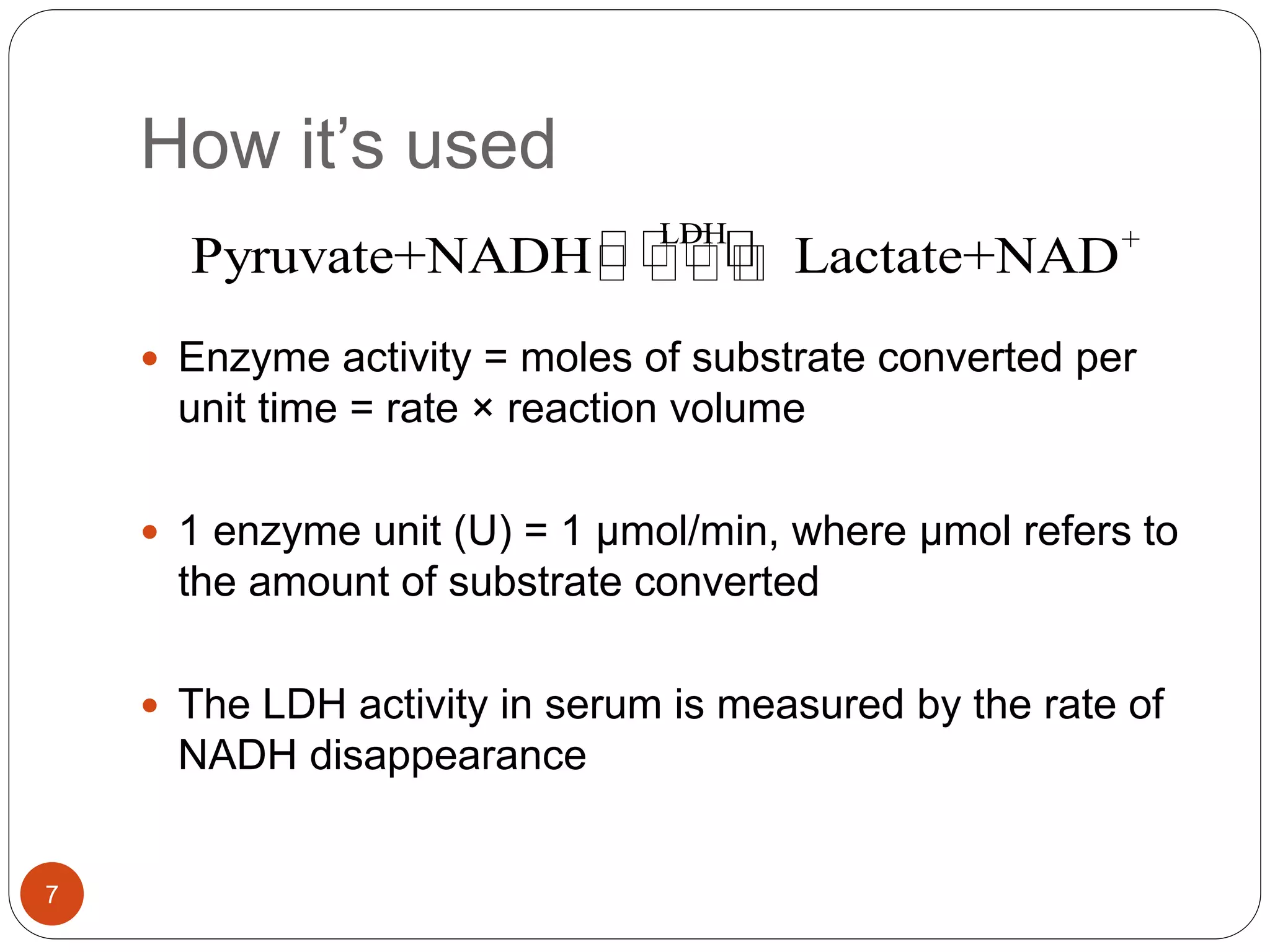 Lactate dehydrogenase assays | PPTX