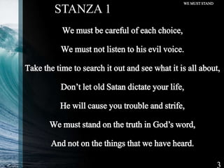 WE MUST STAND | PPTX