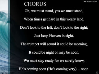 WE MUST STAND | PPTX