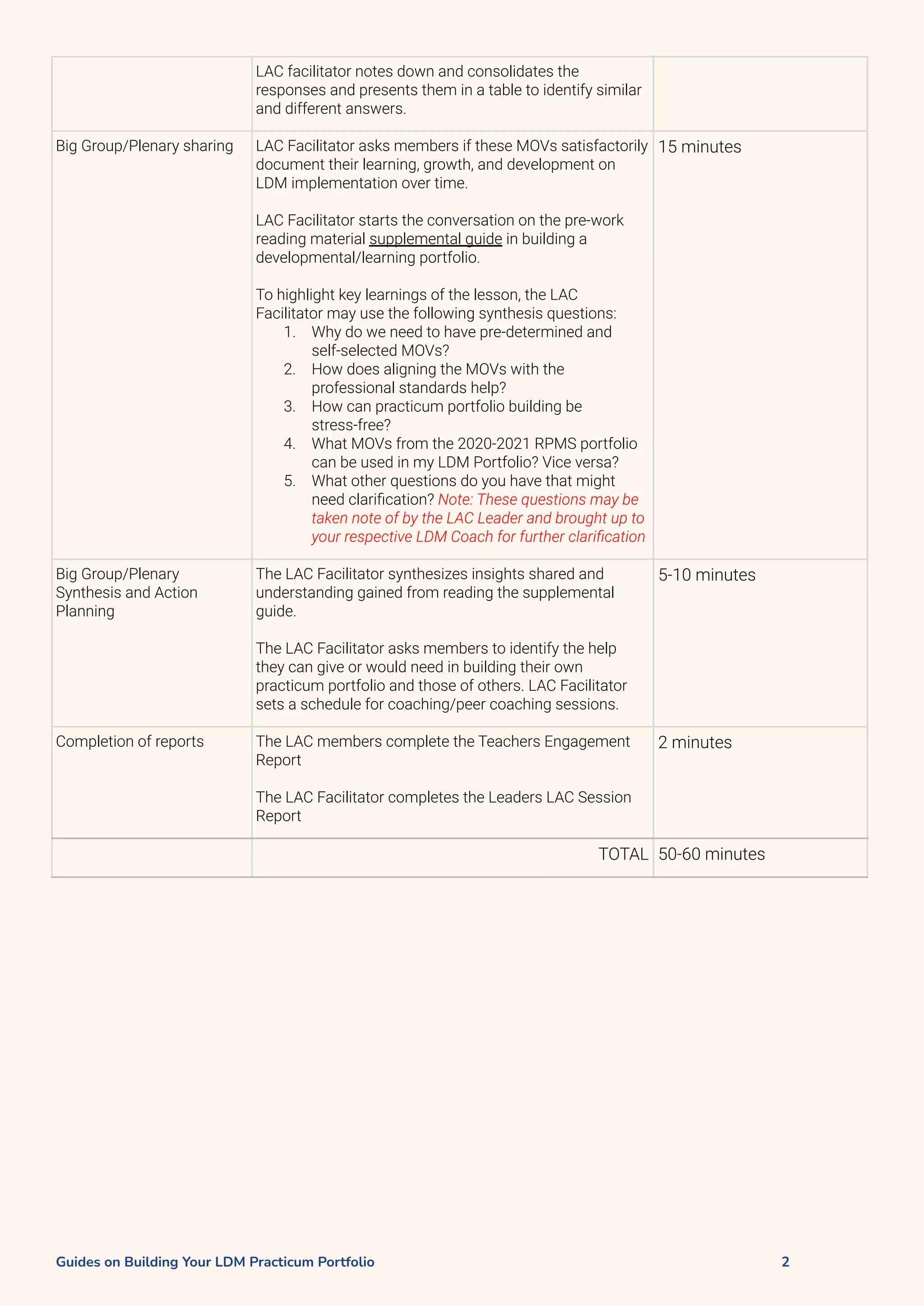 Ldm 2-teachers-guides-on-practicum-portfolio-building (1) | PDF