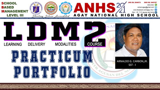 LDM2 Practicum Portfolio SBM level III pptx | PPTX