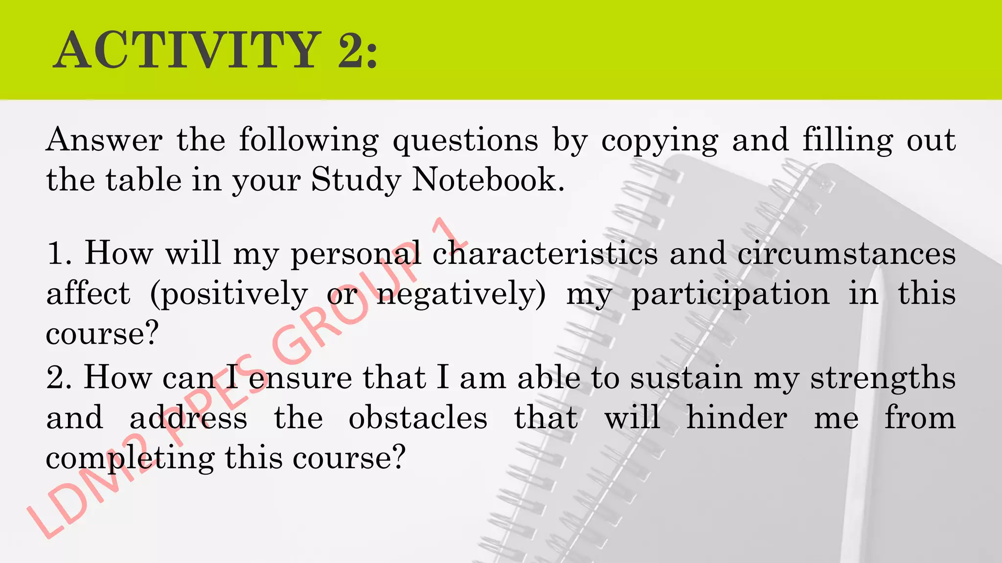 Learning Delivery Modalities Course 2: | PDF