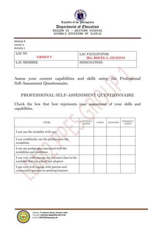 Learning Delivery Modalities Course 2: worksheets | PDF