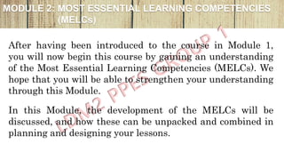 Learning Delivery Modalities Course 2: | PPT