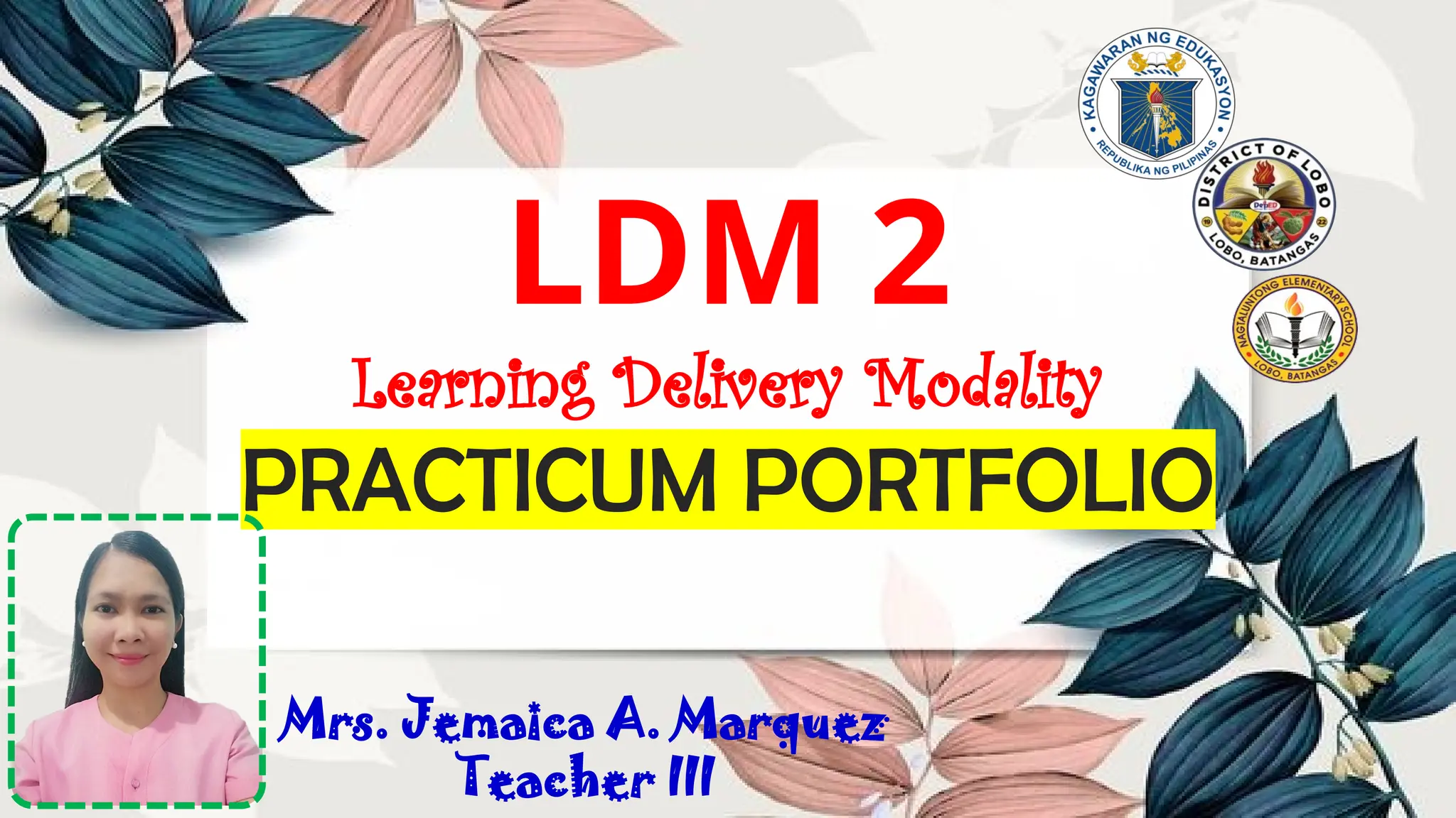 LDM REQUIRED ARTIFACTS MAM MAICA.pptx