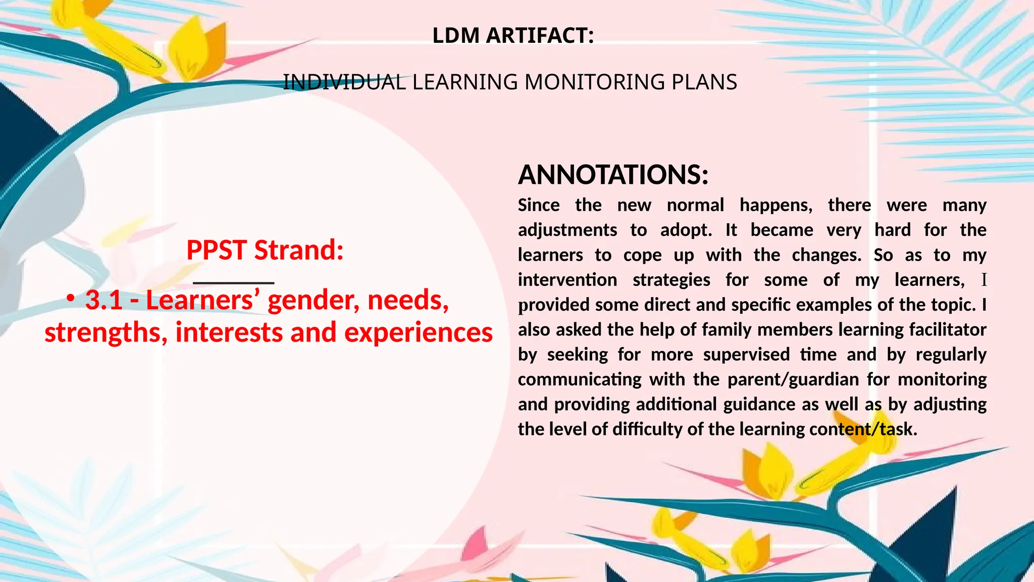 LDM REQUIRED ARTIFACTS MAM MAICA.pptx