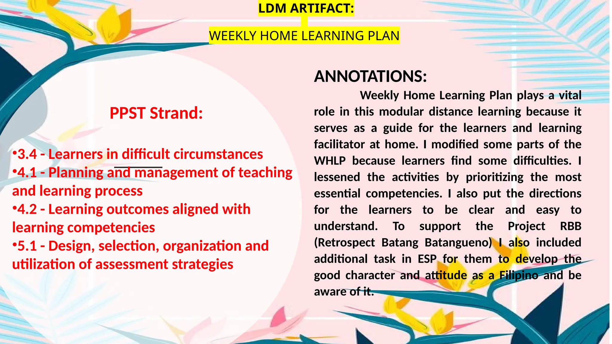 LDM REQUIRED ARTIFACTS MAM MAICA.pptx