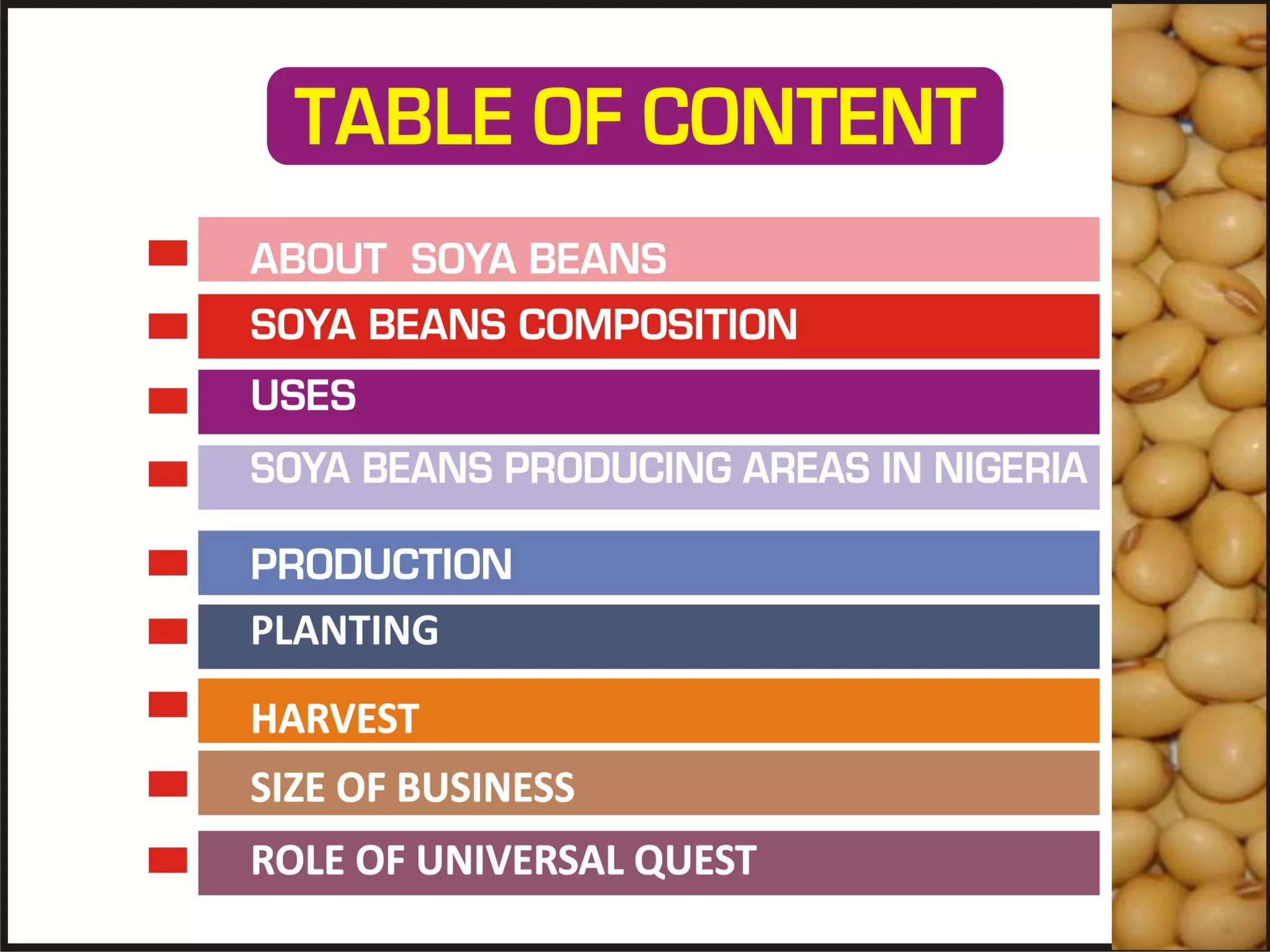Soya production in nigeria by sotonye anga | PPT
