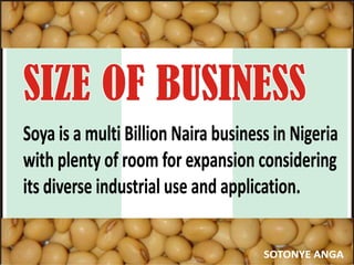 Soya production in nigeria by sotonye anga | PPT