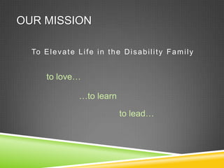 Lift Disability Network Presentation | PPT