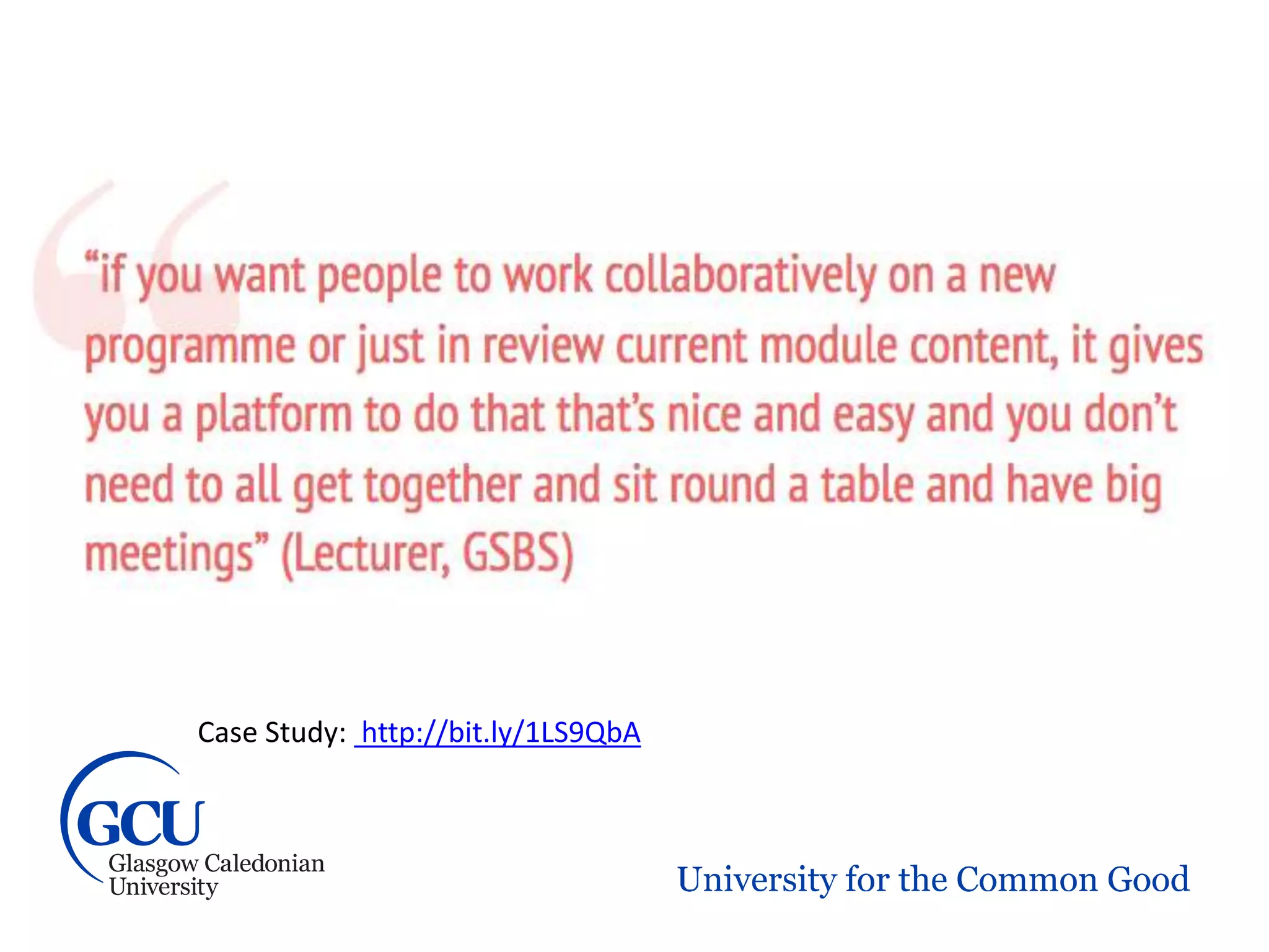 GCU Approach to developing digital blended learning | PPT