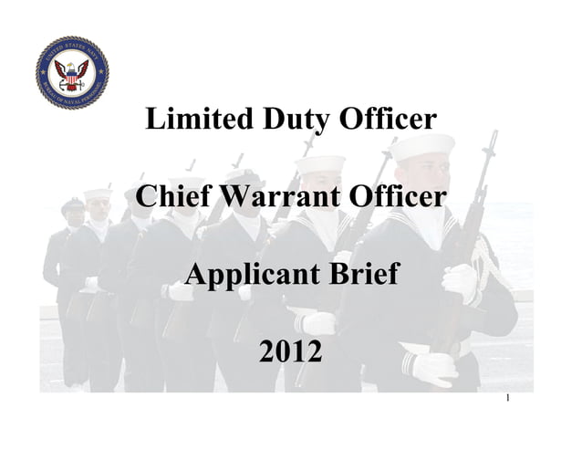 LDO CWO brief PRESENTATION | PDF