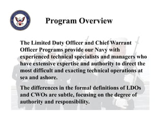 LDO CWO brief PRESENTATION | PDF