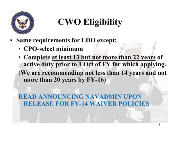 LDO CWO brief PRESENTATION | PDF