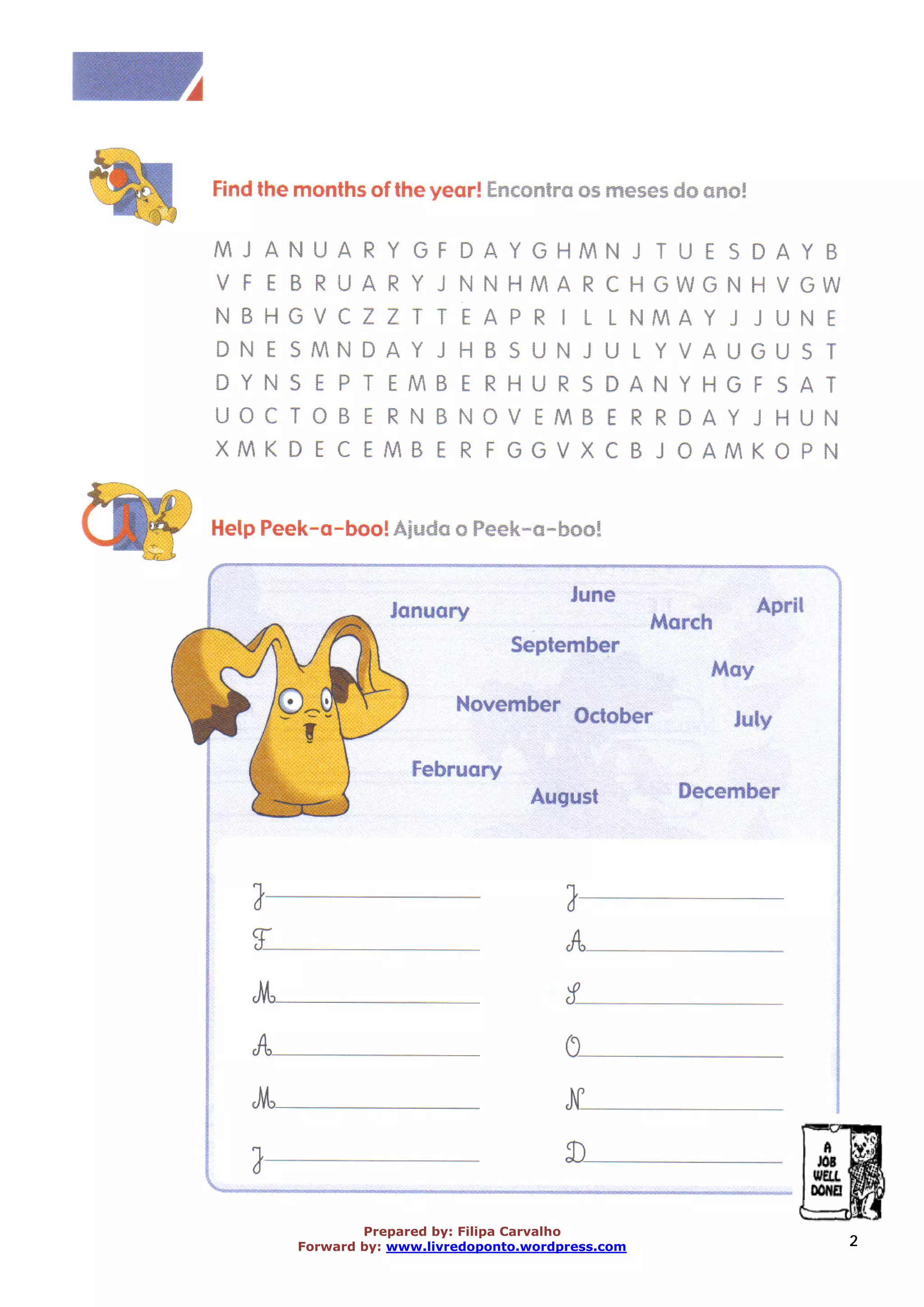 Ld P[1].Months.Word Activities2 | PPT