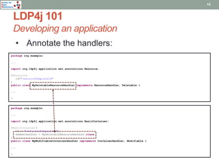 LDP4j: A framework for the development of interoperable read-write Linked Data applications | PPT