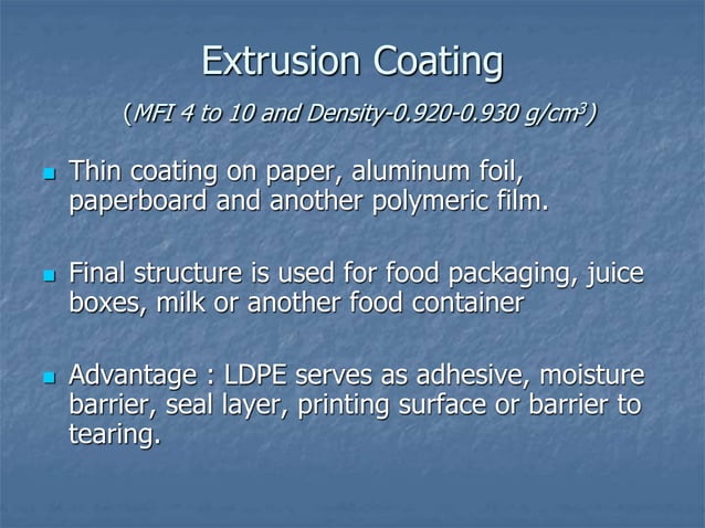 Low density linear polyethylene Presentation | PPT