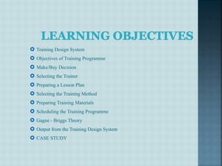 Learning and Development - Designing, training and development | PPT