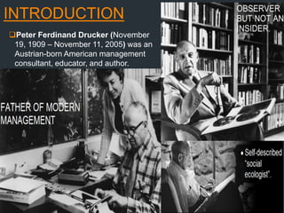 PETER DRUCKER | PPTX | Education