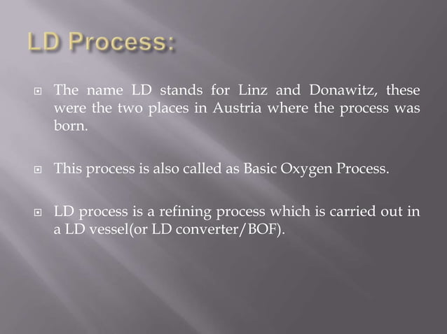 LD process | PPTX | Chemistry | Science