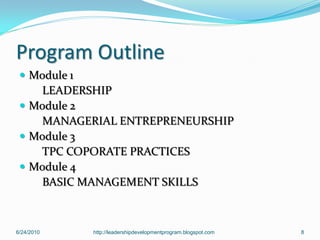 LDP Session1: Introduction | PPT