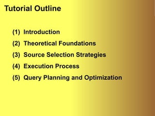 Tutorial "Linked Data Query Processing" Part 1 "Introduction" (WWW 2013 Ed.) | PPT