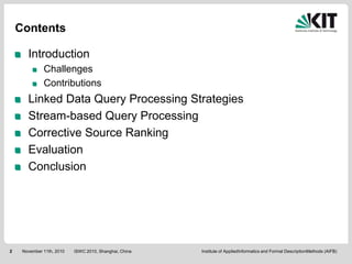 Linked Data Query Processing Strategies | PPTX | Search | Internet