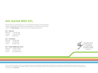 Leader Development Roadmap by CCL | PDF