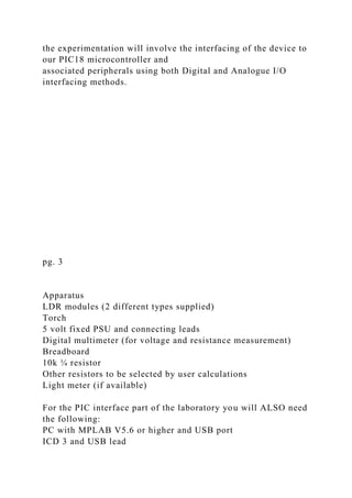 LDR-experimentation.pdfpg. 1 COVENTRY UNIVERSITY .docx