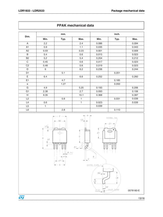 Ldr1833 - datasheet - st microelectronics | PDF