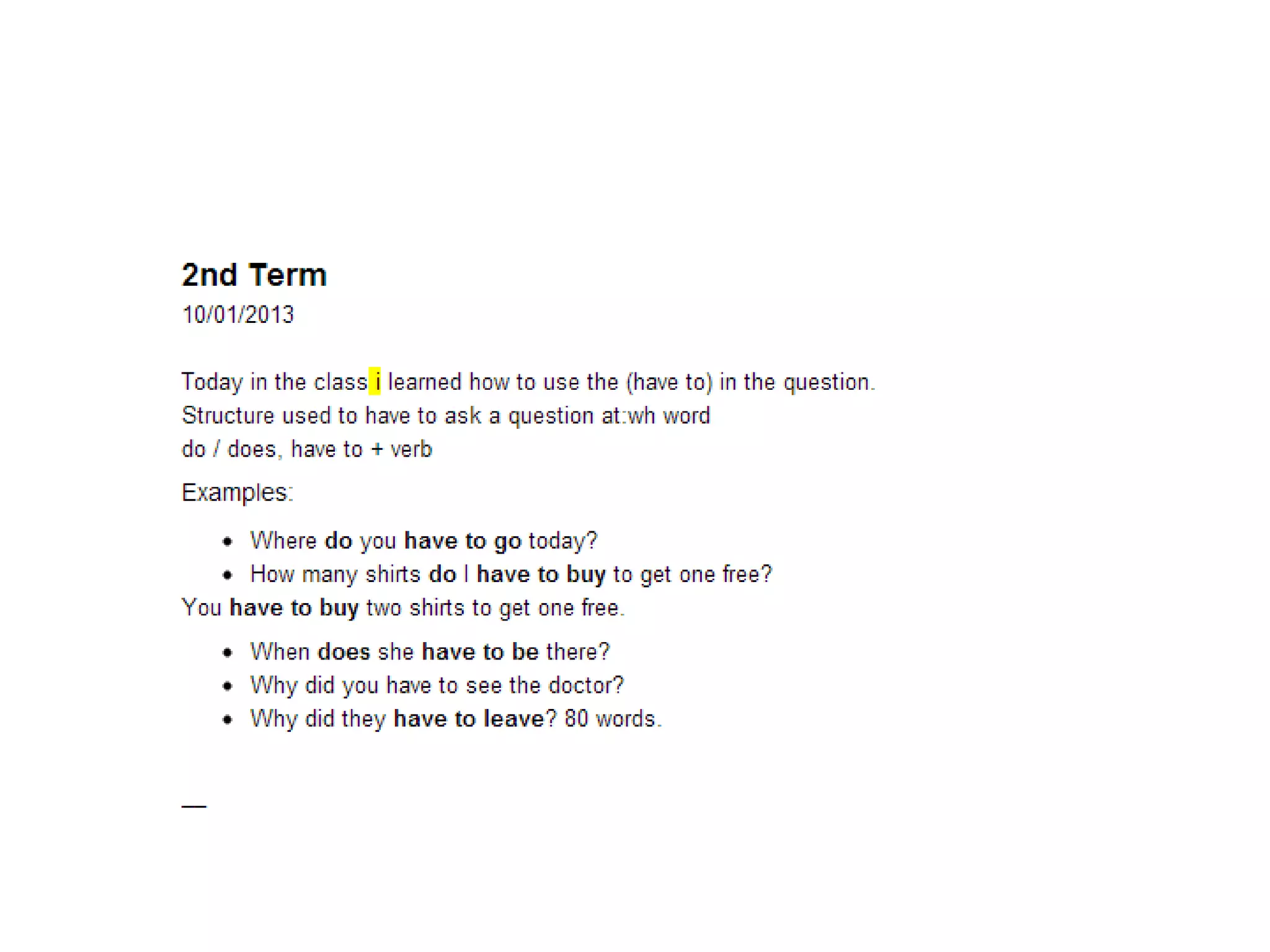 Learning Diary - Revision | PPTX