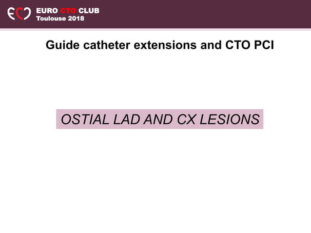 Guide catheter extensions and CTO PCI | PDF | Death, Injury, or ...